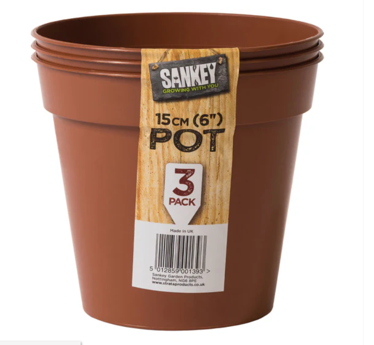 Sankey Grow Pot 15cm Diameter 3-Pack - Coref Gardens